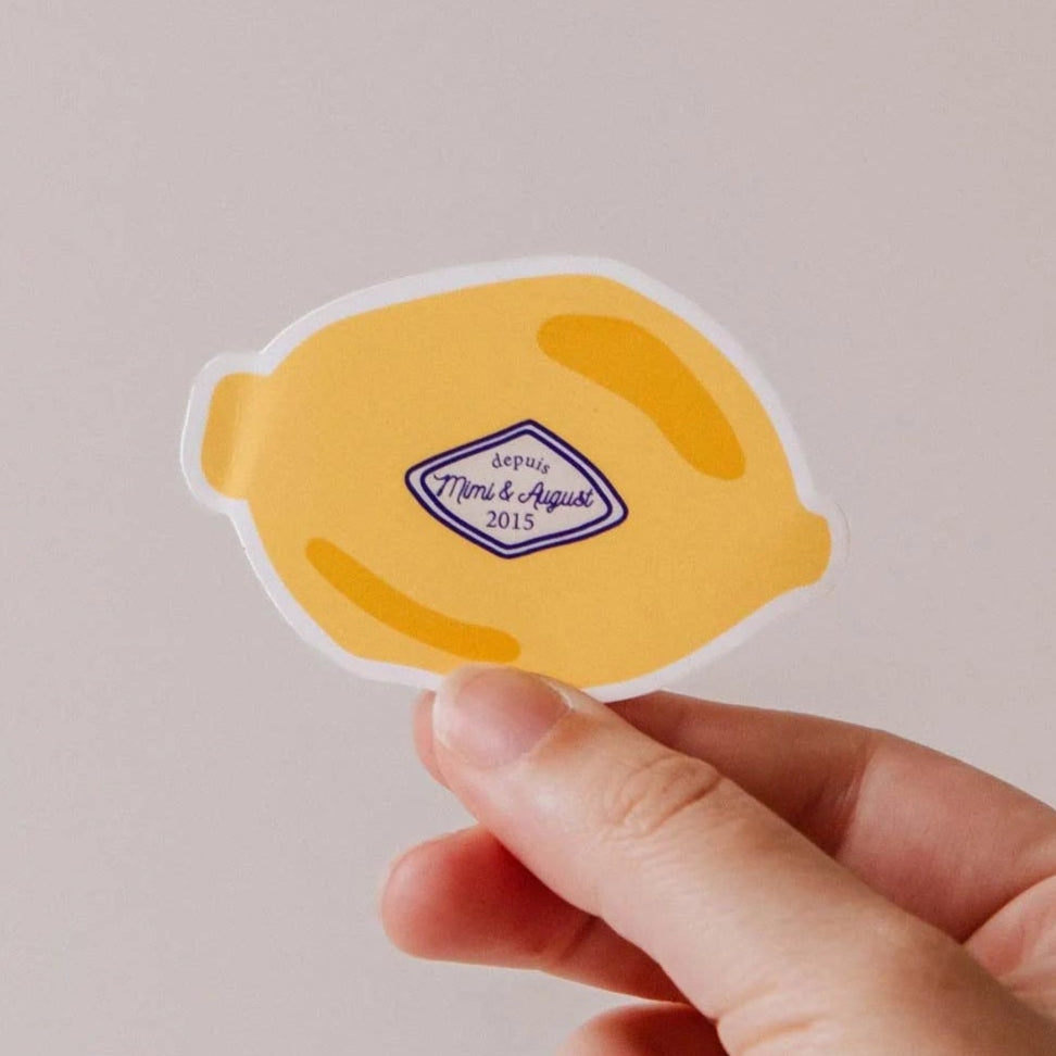 Autocollant en vinyle - Citron – DDD - Dédié au Design Durable